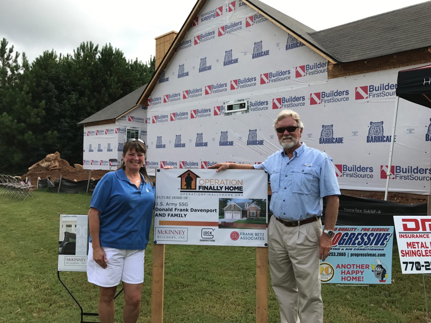 Laura Segers and builder Mr. Mac Mckinney from Mckinney Builders Inc ...
